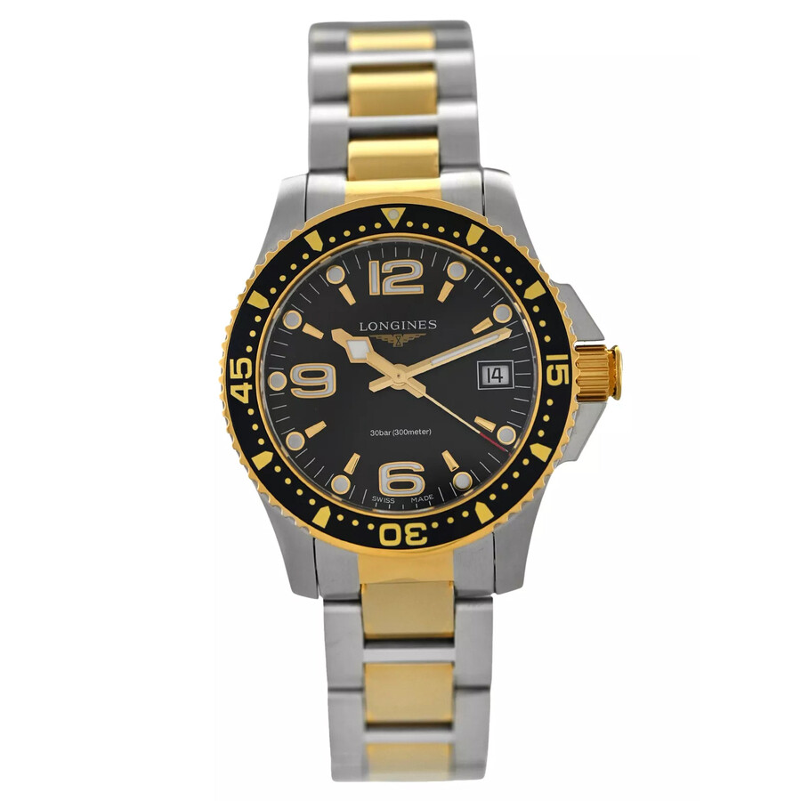 Longines Pre-owned Longines Hydro Conquest Quartz Black Dial Ladies ...