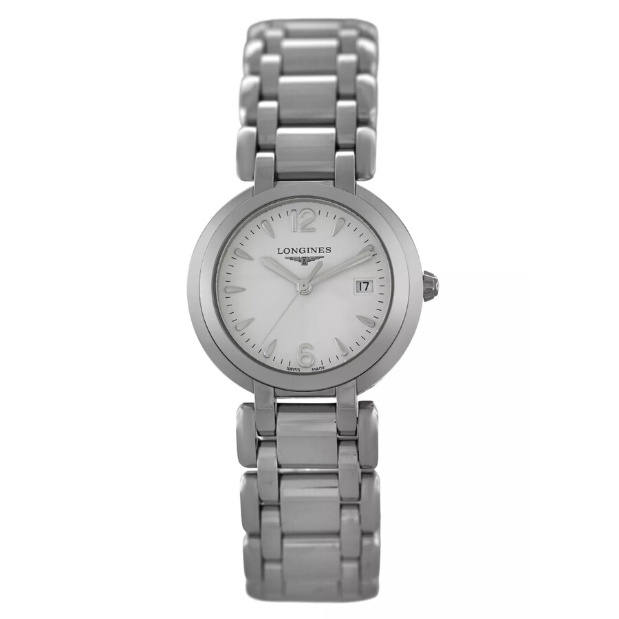 Longines Pre-owned Longines Prima Luna Quartz White Dial Ladies Watch ...