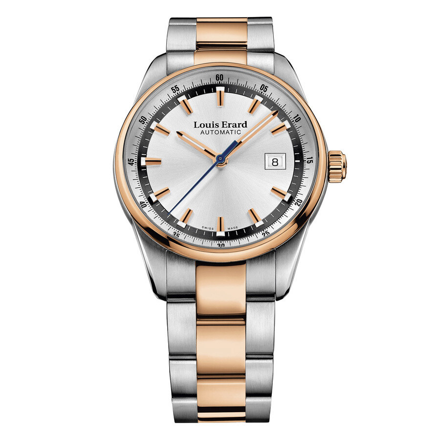 Louis Erard Pre-owned Louis Erard Heritage Silver-tone Dial Men's Watch ...