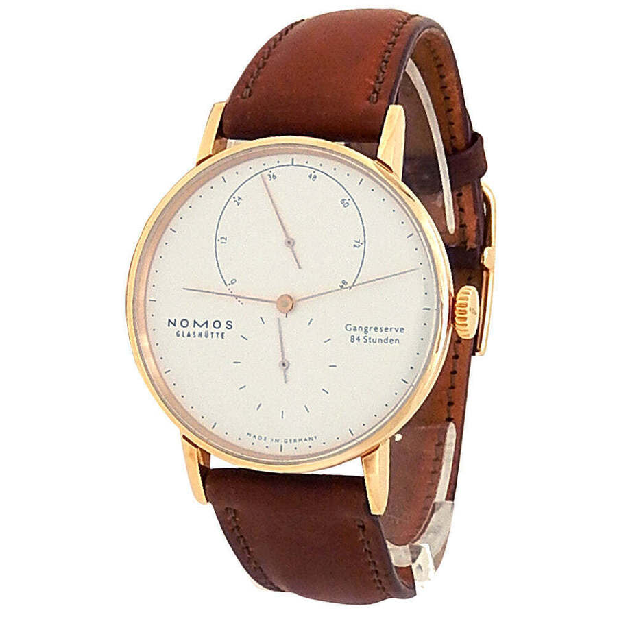 Nomos Pre-owned Nomos Lambda White Dial Men's Watch 952 - Jomashop