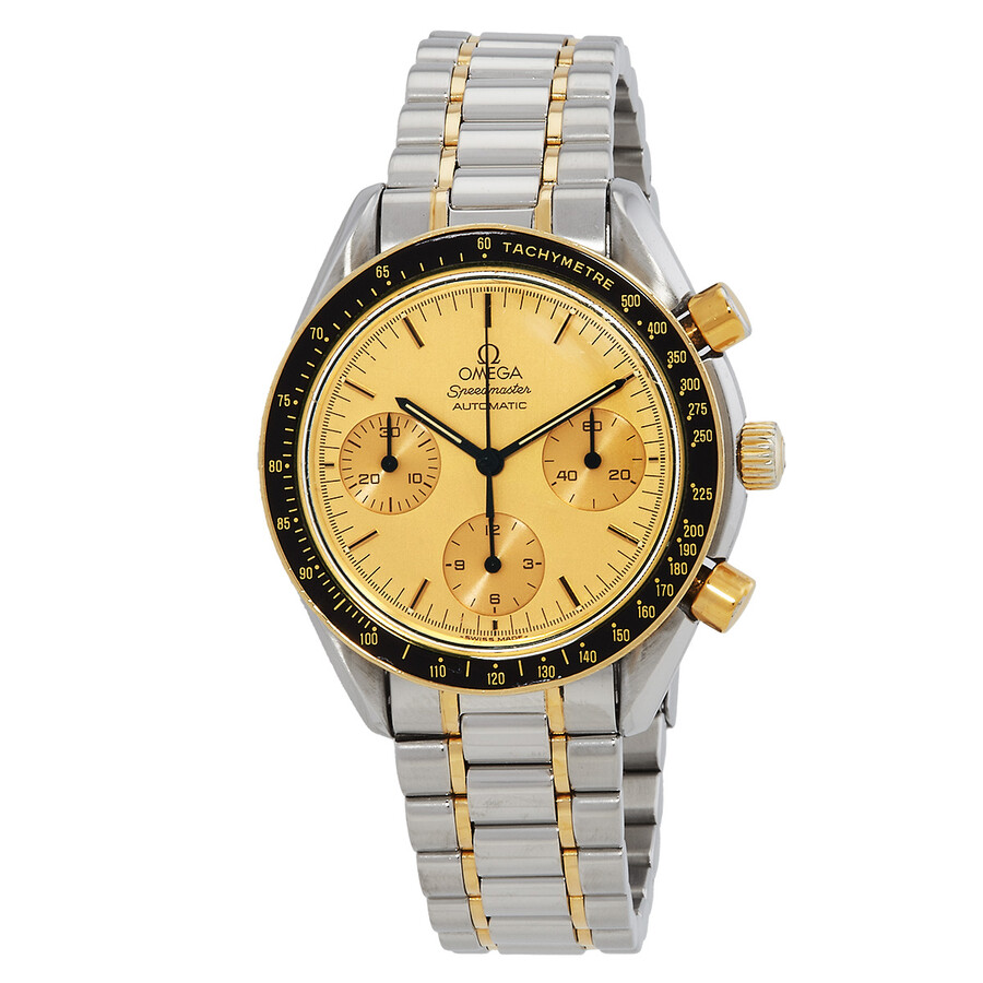 Omega Pre-owned Omega Chronograph Automatic Gold Dial Men's 3310.10 ...
