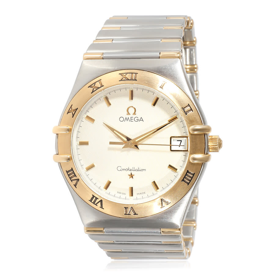 Omega Pre-owned Omega Constellation Quartz White Dial Unisex Watch 396. ...