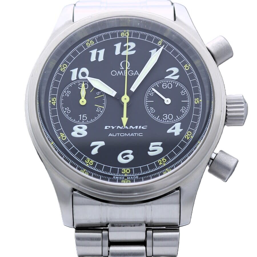 Omega Pre-owned Omega Dynamic Chronograph Automatic Black Dial Men's ...