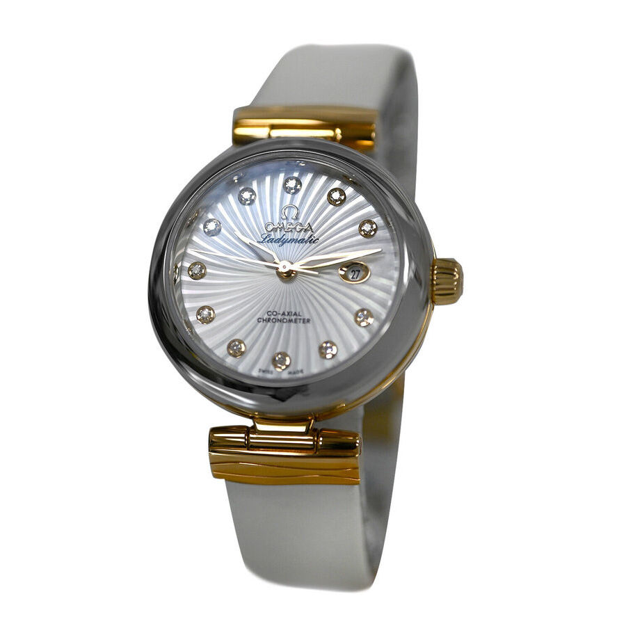 Omega Pre-owned Omega Ladymatic Co-Axial Diamonds Automatic Chronometer ...