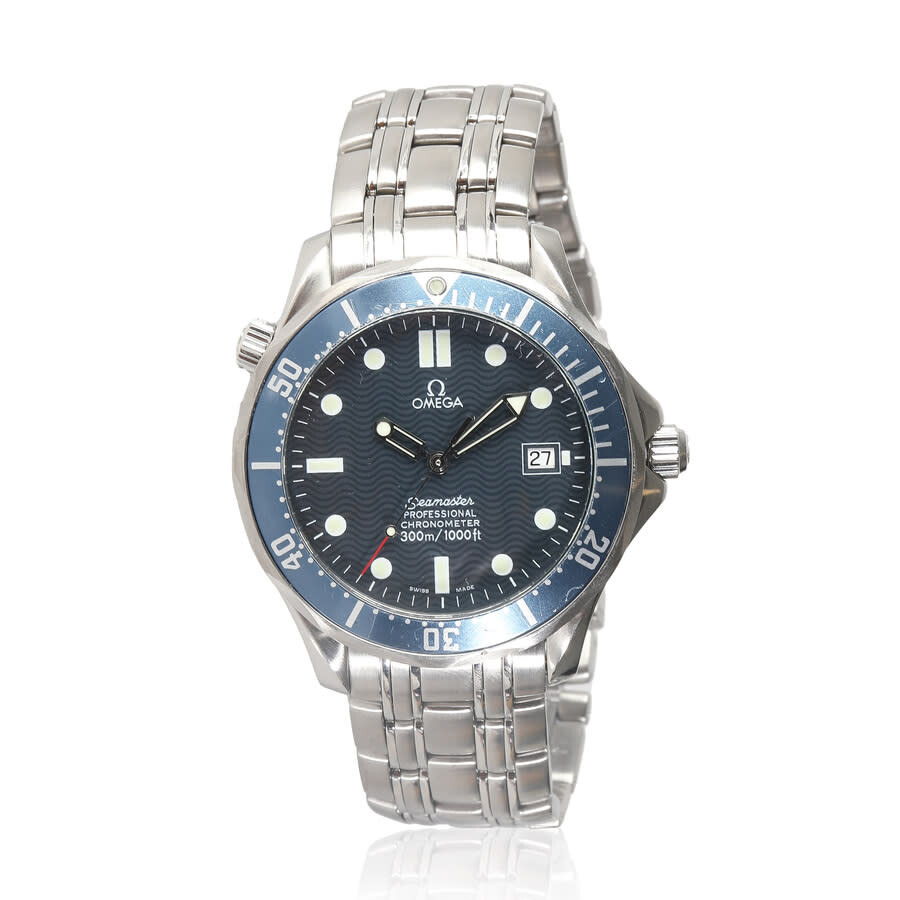 Pre-owned Omega Seamaster Automatic Chronometer Grey Dial Men's Watch ...