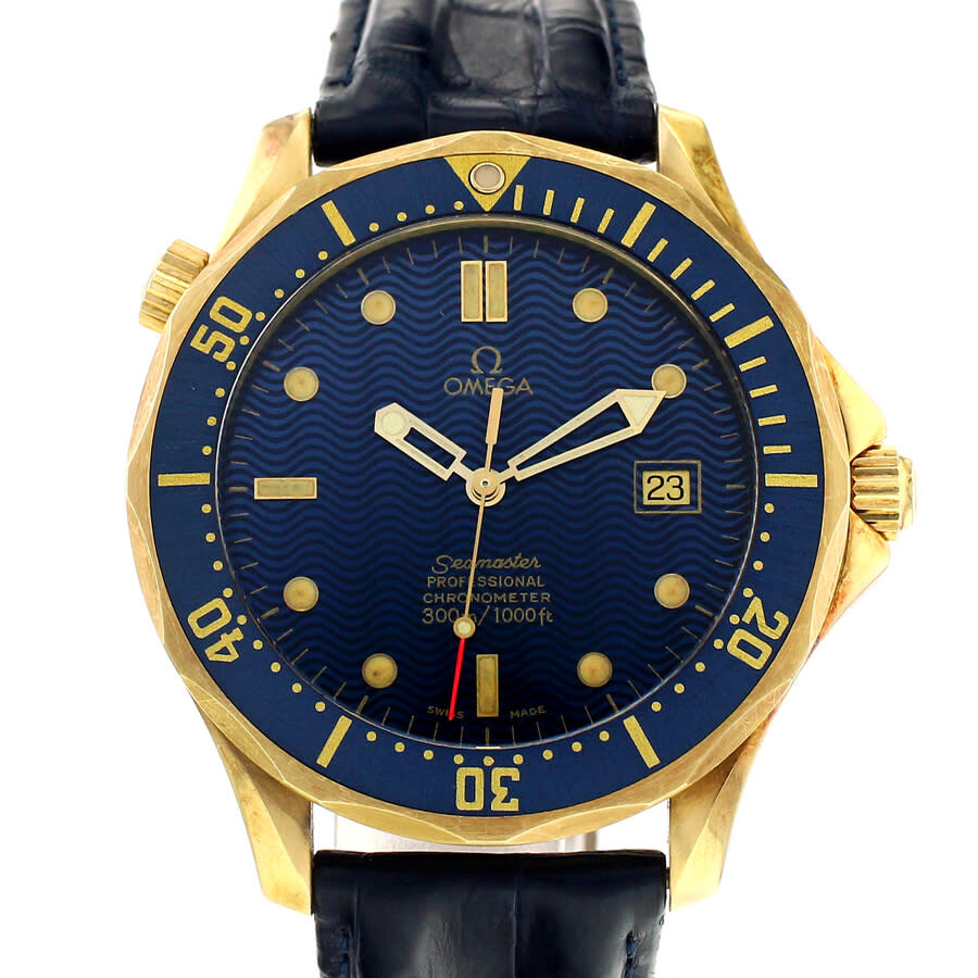 Omega Pre-owned Omega Seamaster Diver 300 M Automatic Blue Dial Men's ...