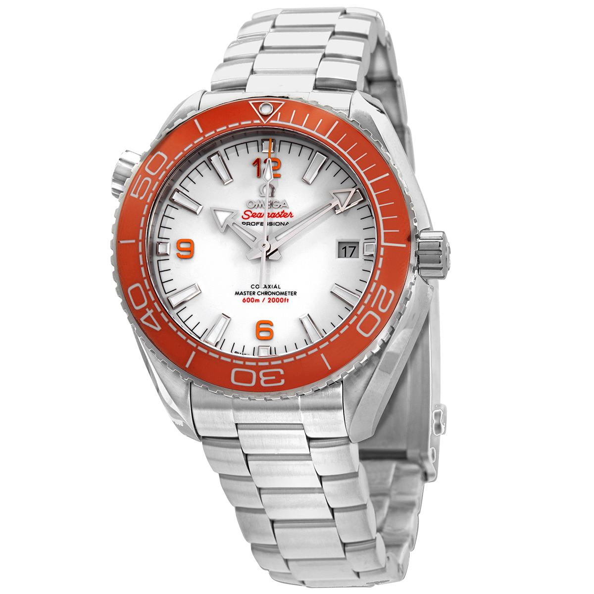 Omega Pre-owned Omega Seamaster Planet Ocean White Dial Men's Watch 215 ...
