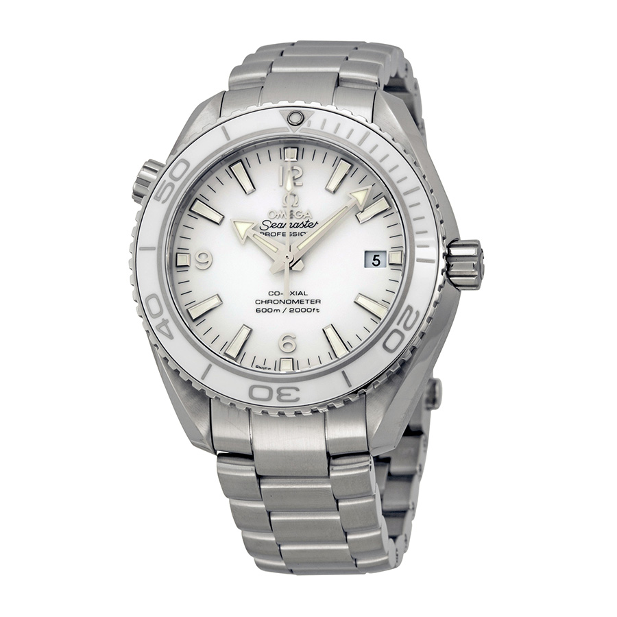 Omega Pre-owned Omega Seamaster Planet Ocean White Dial Men's Watch 232 ...