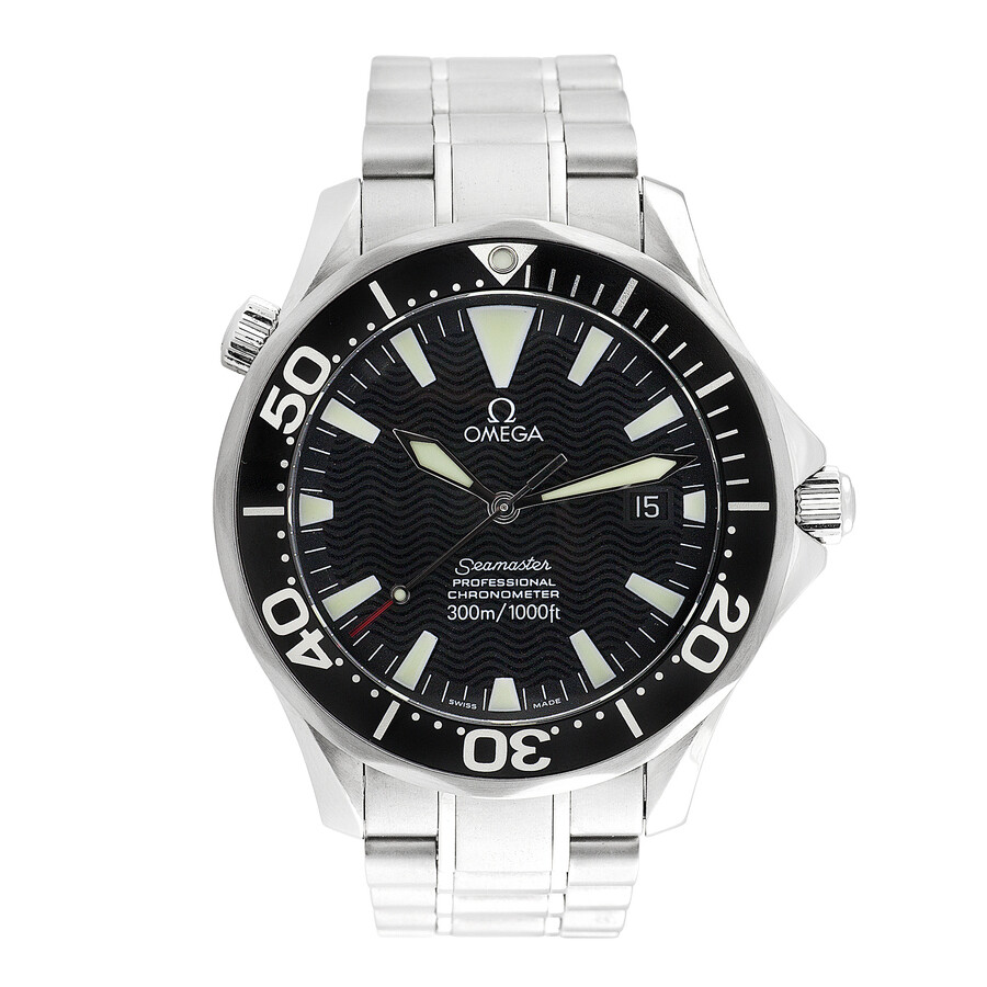 Omega Pre-owned Omega Seamaster Professional Automatic Black Dial Men's ...