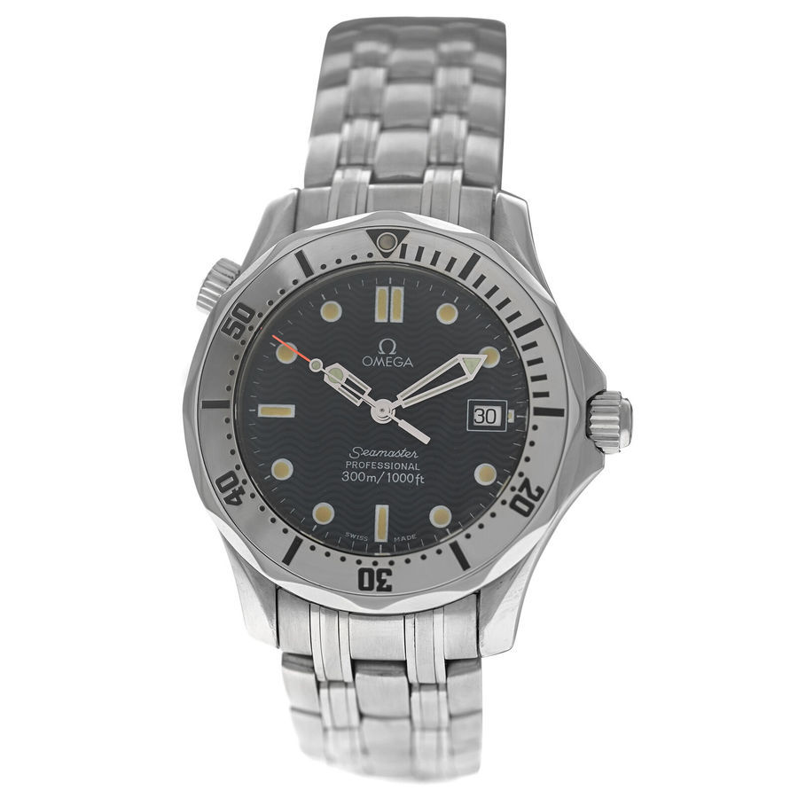 Omega Pre-owned Omega Seamaster Professional Quartz Chronometer Grey ...