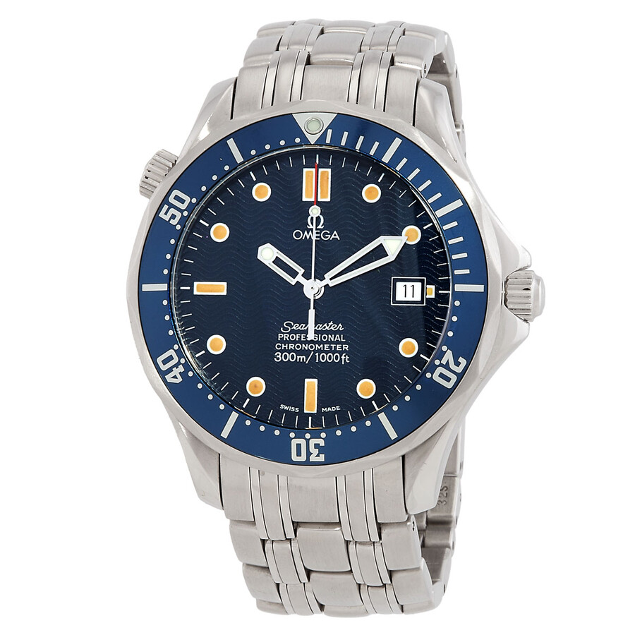 Omega Pre-owned Omega Seamaster Quartz Black Dial Unisex Watch OM2561 ...