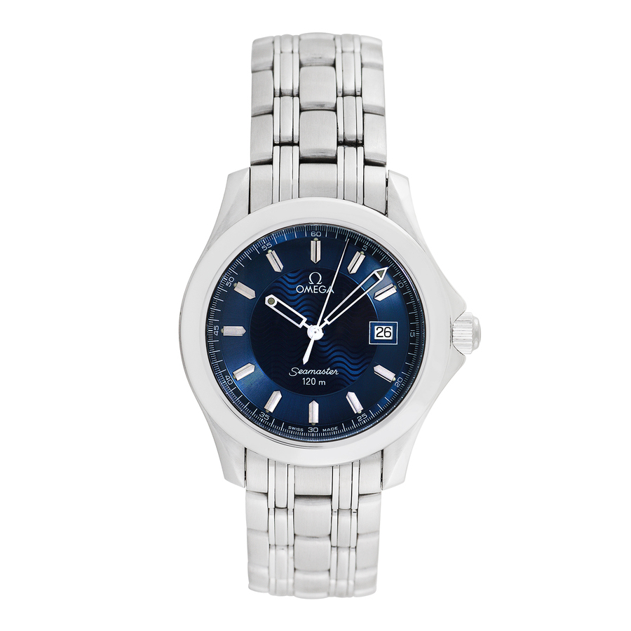 Omega Pre-owned Omega Seamaster Quartz Blue Dial Men's Watch 2511.81 ...