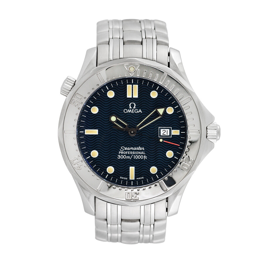 Omega Pre-owned Omega Seamaster Quartz Blue Dial Men's Watch 2541.8 ...