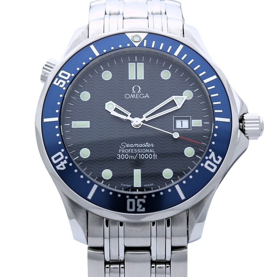 Omega Pre-owned Omega Seamaster Quartz Blue Dial Men's Watch 2541.8 ...