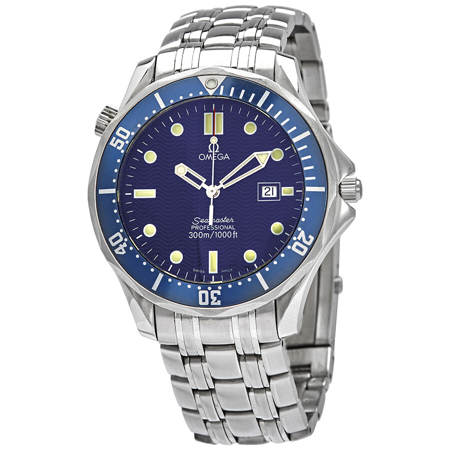 Omega Pre-owned Omega Seamaster Quartz Blue Dial Men's Watch 2541.8 ...