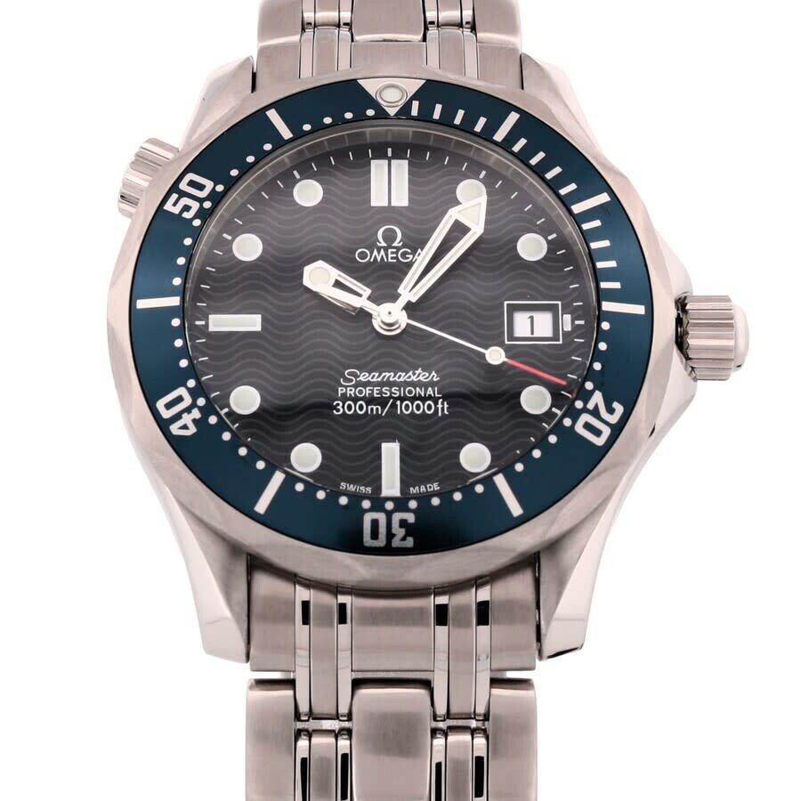 Omega Pre-owned Omega Seamaster Quartz Blue Dial Men's Watch 2561.8 ...