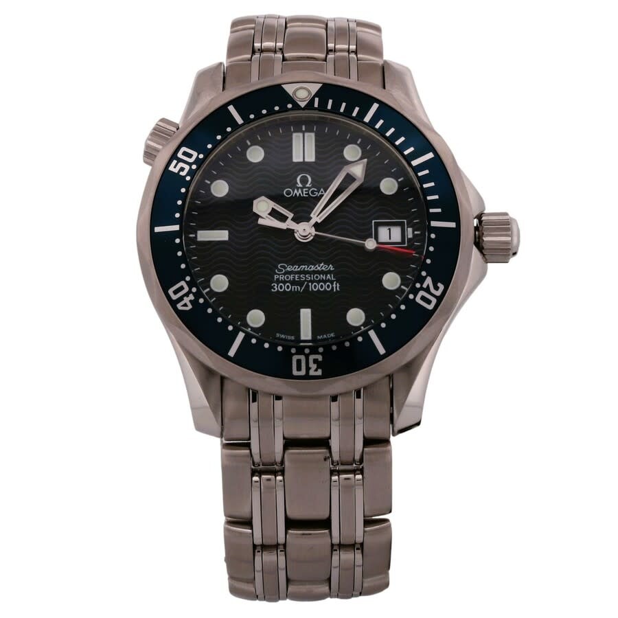 Omega Pre-owned Omega Seamaster Quartz Blue Dial Men's Watch 2561.8 ...