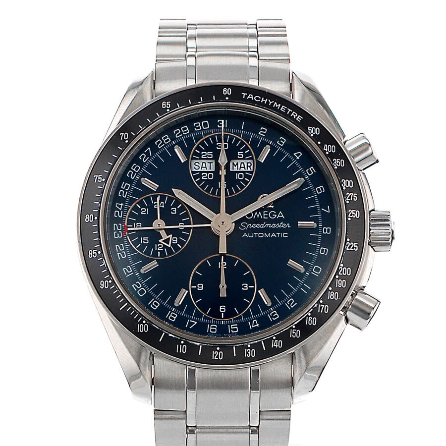 Omega Pre-owned Omega Speedmaster Chronograph GMT Automatic Day-Night ...