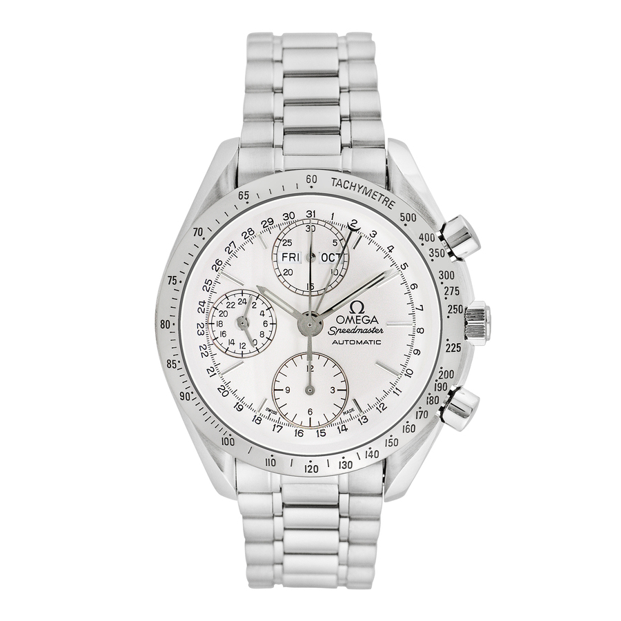 Omega Pre-owned Omega Speedmaster Day/Date Chronograph Automatic Silver ...