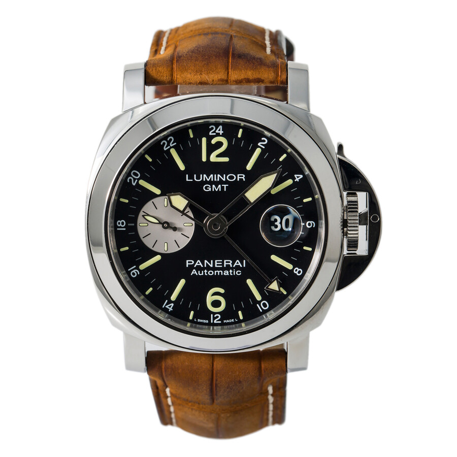 Panerai Pre-owned Panerai Luminor 44 GMT Automatic Chronometer Black ...