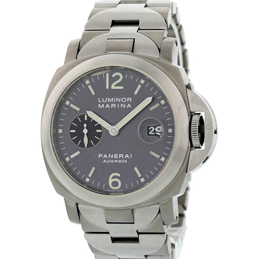 Panerai Pre-owned Panerai Luminor Automatic Chronometer Black Dial Men ...