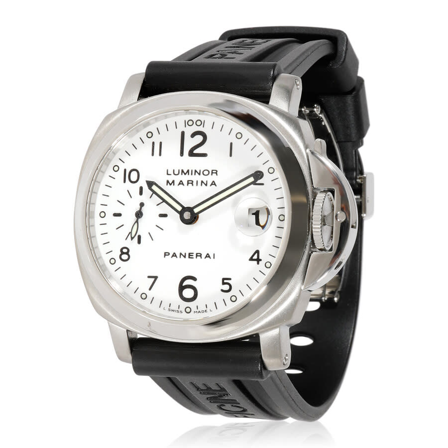 Panerai Pre-owned Panerai Luminor Automatic White Dial Men's Watch ...