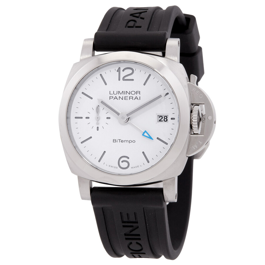 Panerai Pre-owned Panerai Luminor Quaranta BiTempo Automatic White Dial ...