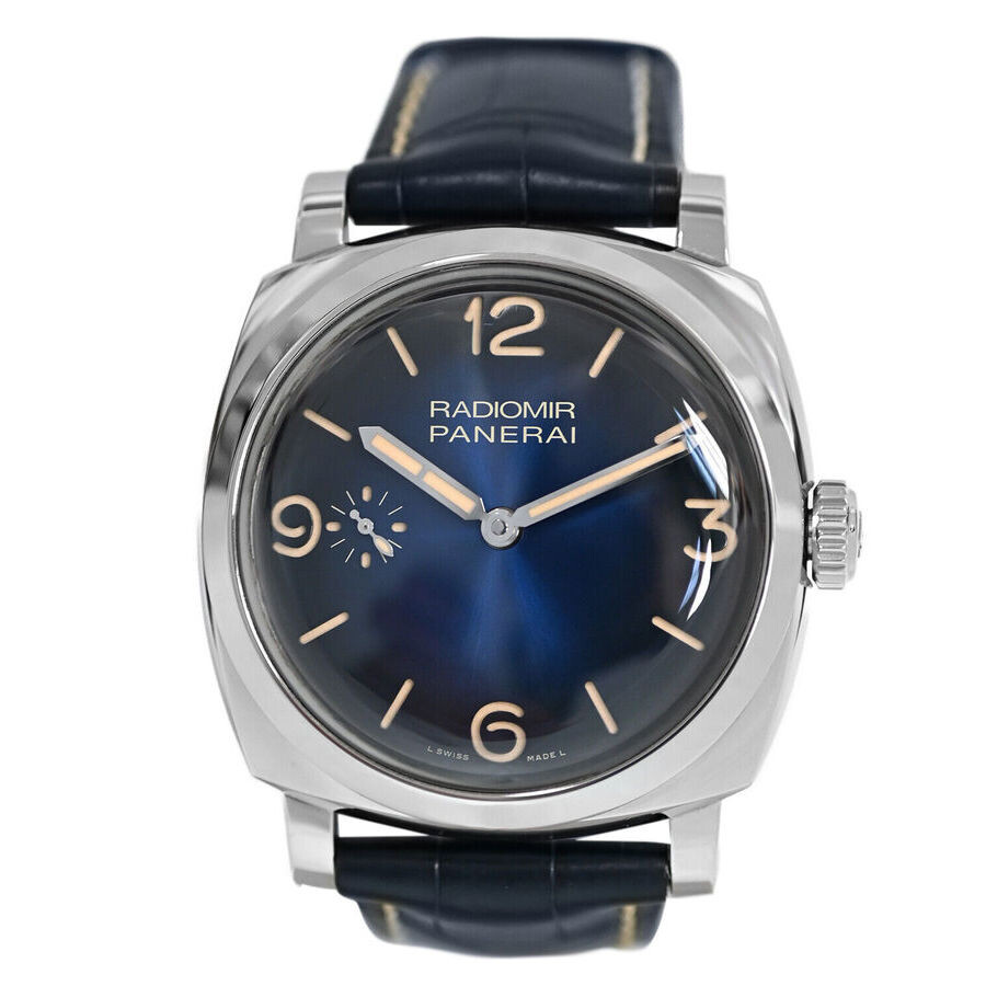 Panerai Pre-owned Panerai Radiomir 1940 3 Days Hand Wind Blue Dial Men ...