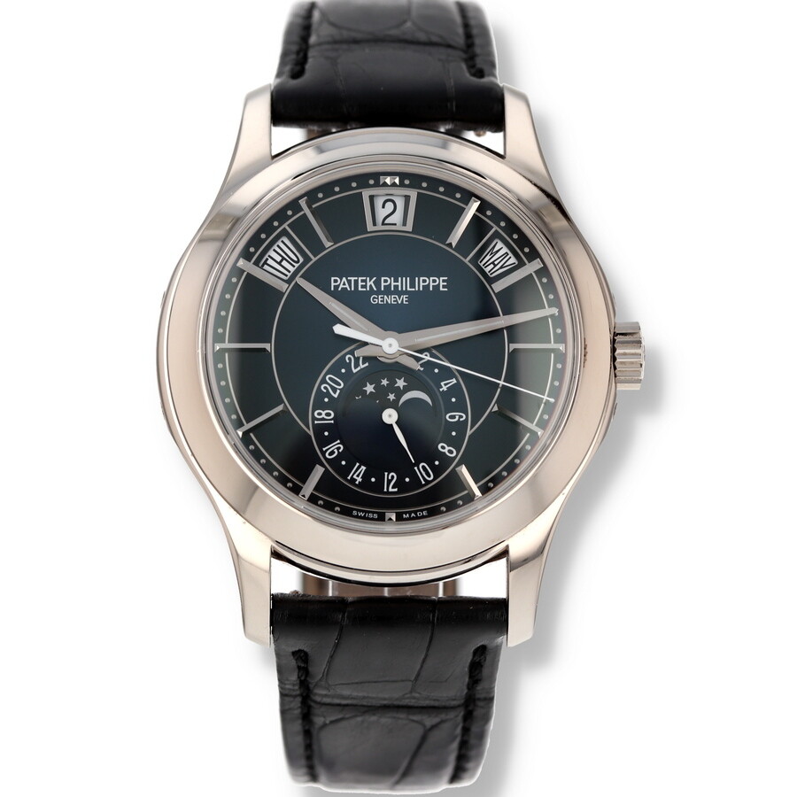Patek Philippe Pre-owned Patek Philippe Complications Blue Sunburst ...