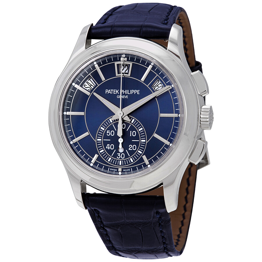 Patek Philippe Pre-owned Patek Philippe Complications Chronograph Blue ...