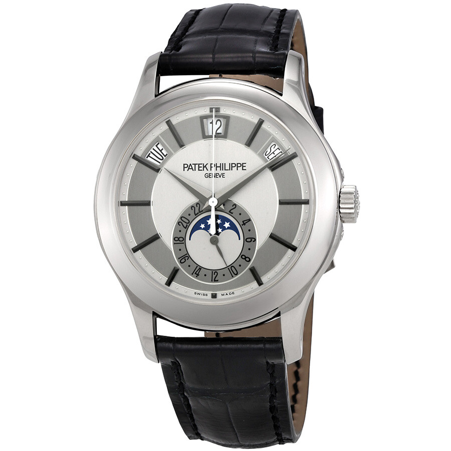 Patek Philippe Pre-owned Patek Philippe Complications GMT Grey Dial Men ...