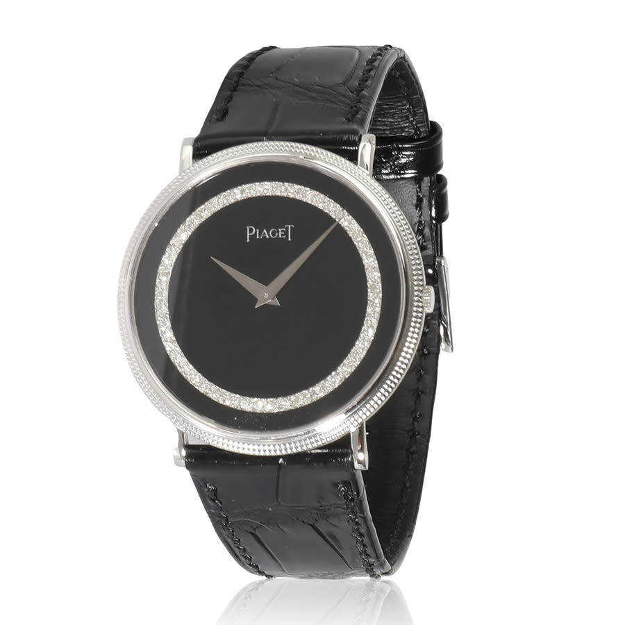 Piaget Pre-owned Piaget Altiplano Hand Wind Diamond Black Dial Unisex ...