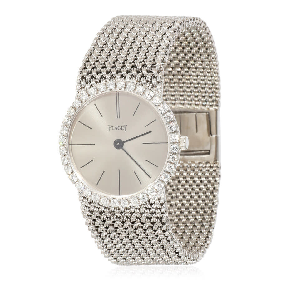 Piaget Pre-owned Piaget Classique Hand Wind Diamond Silver Dial Ladies ...