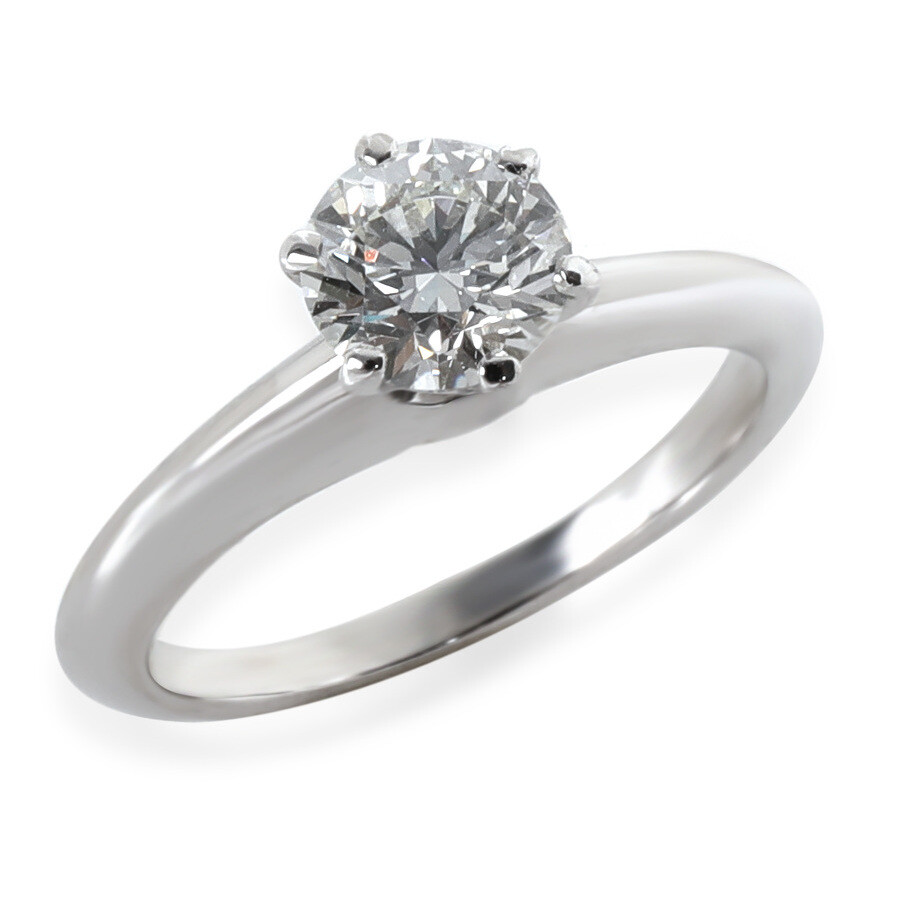 Tiffany & Co. Pre-Owned Platinum Tiffany & Co. Solitaire Engagement ...
