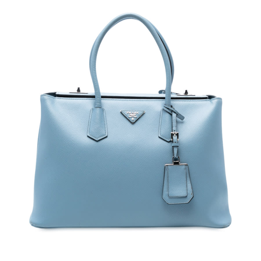 Prada Pre-owned Prada Saffiano Cuir Turnlock Twin Satchel ...