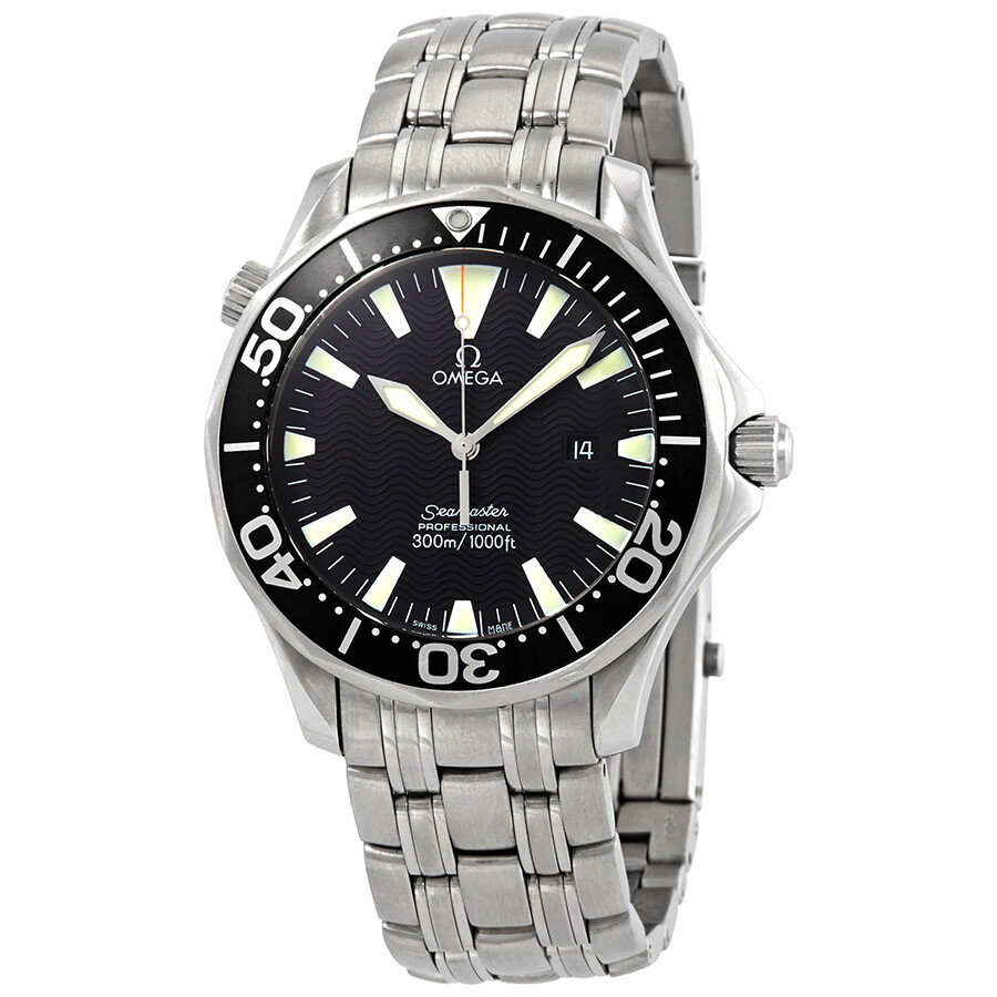 Omega Pre-owned Pre-owned Omega Seamaster Black Dial Men's Watch 2264. ...