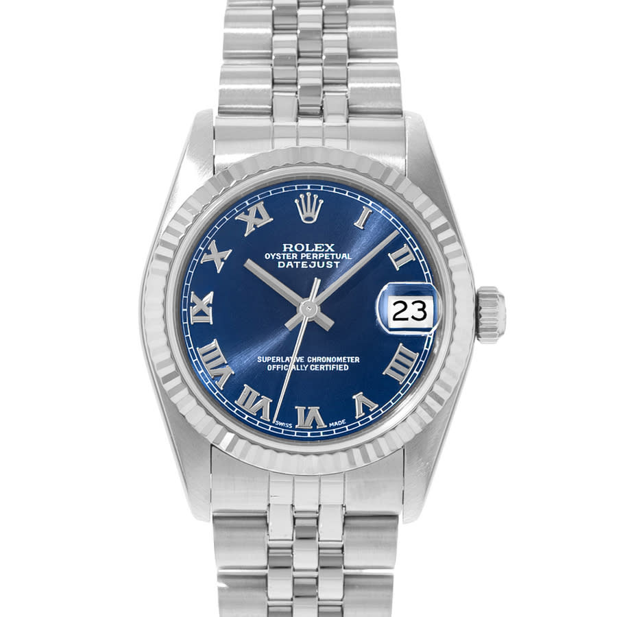Rolex Pre-owned Rolex Datejust 31 Automatic Blue Dial Ladies Watch ...
