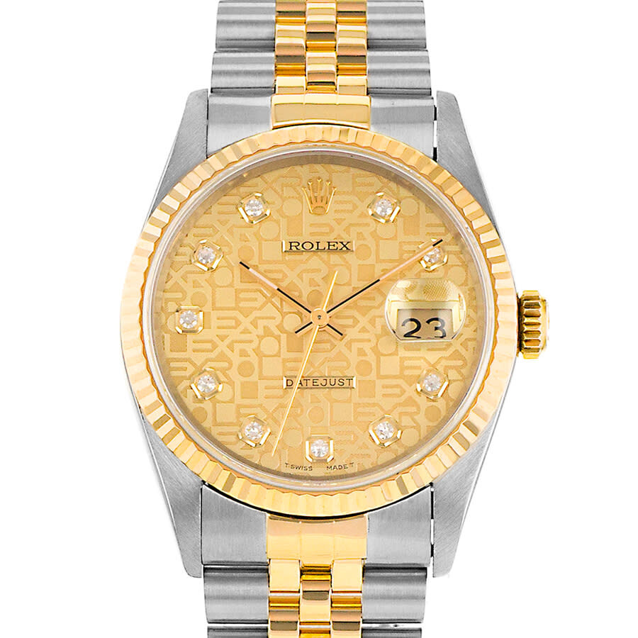 Rolex Pre-owned Rolex Datejust 36 Automatic Chronometer Diamond Men's ...