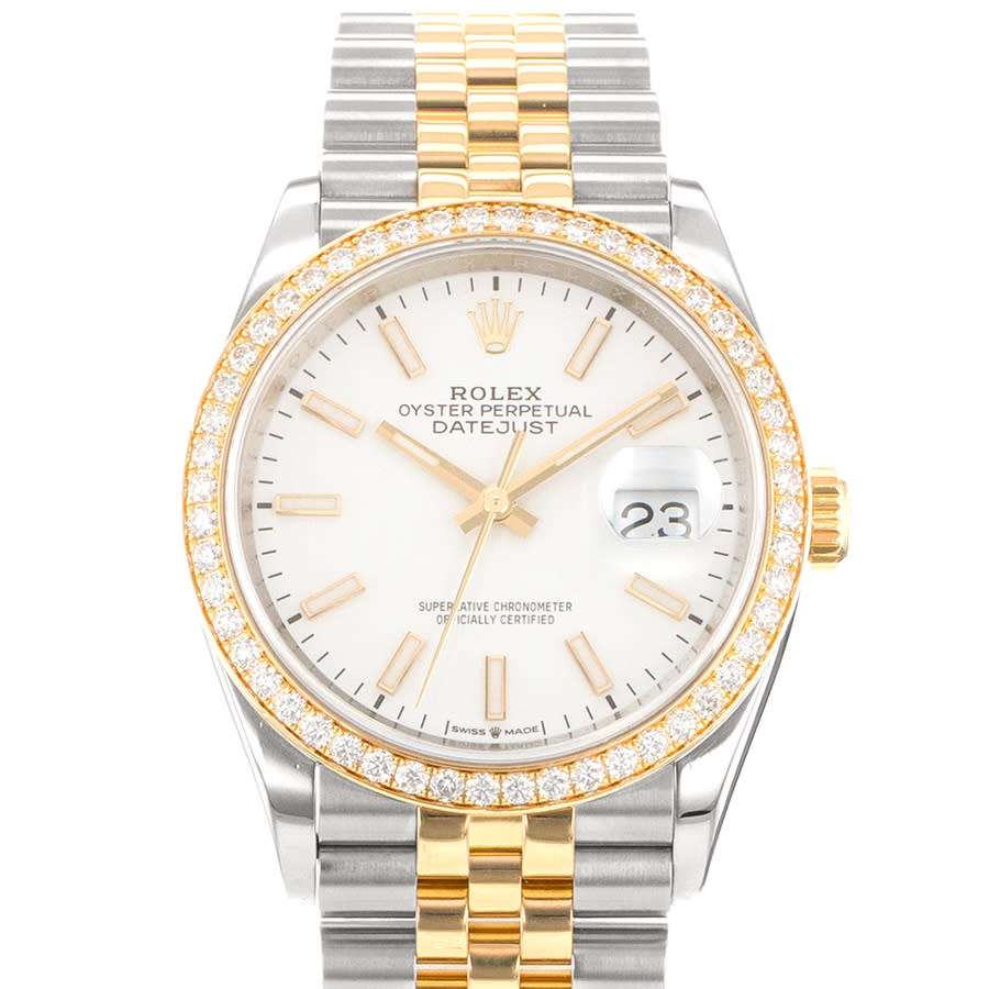 Rolex Pre-owned Rolex Datejust 36 Automatic Chronometer Diamond White ...