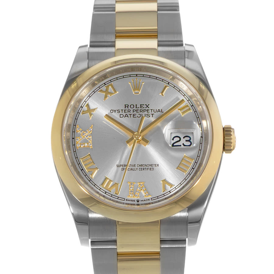 Rolex Pre-owned Rolex Datejust 36 Automatic Chronometer Silver Dial Men ...