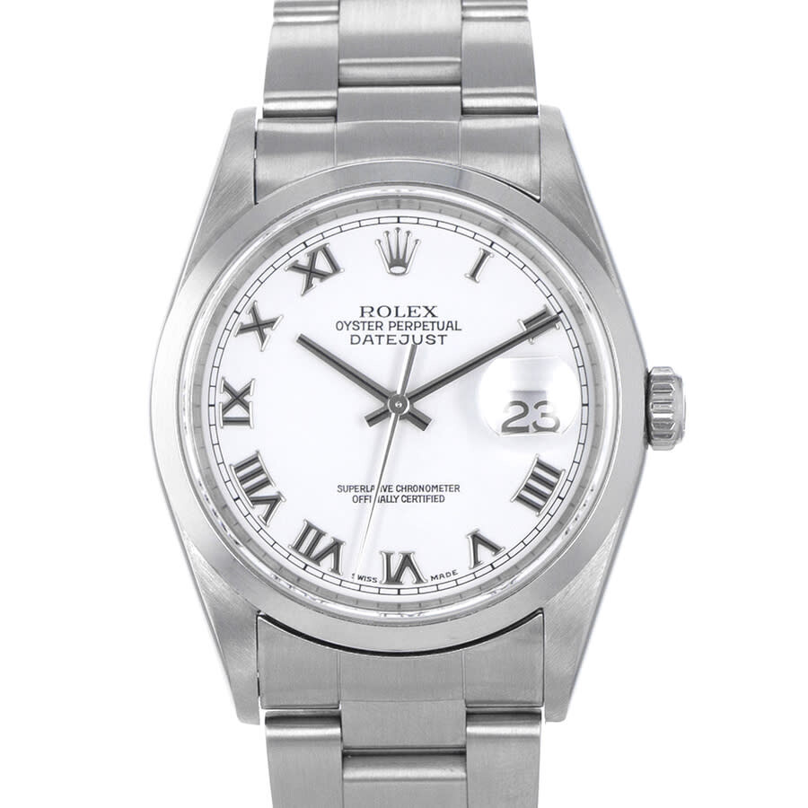 Rolex Pre-owned Rolex Datejust 36 Automatic Chronometer Silver Dial Men ...