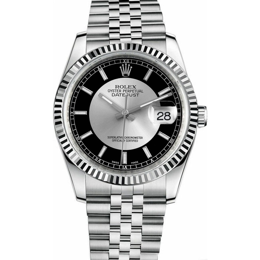 Rolex Pre-owned Rolex Datejust Automatic Chronometer Black Dial Unisex ...
