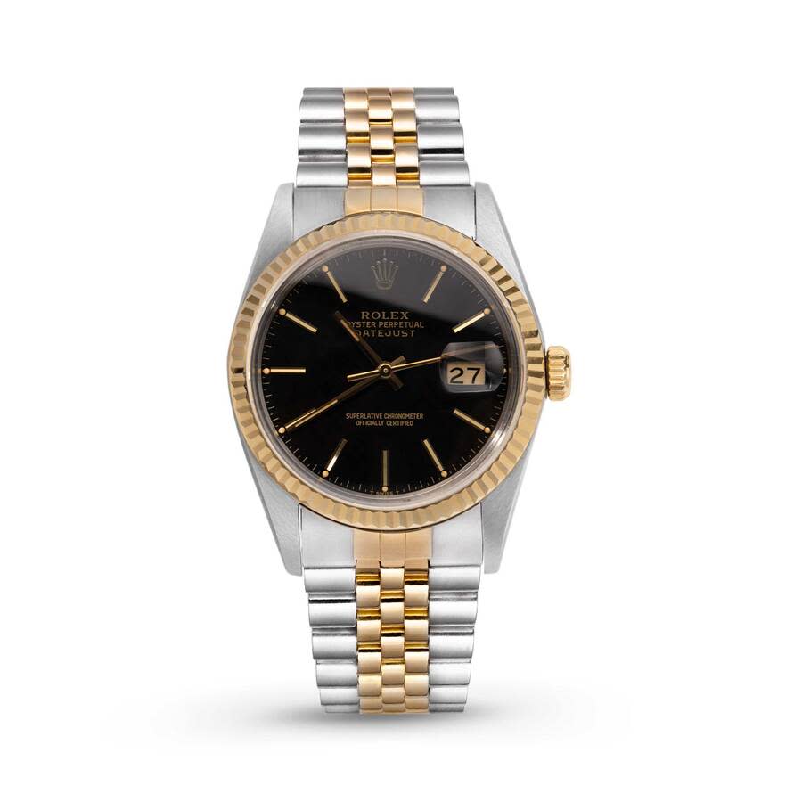 Rolex Pre-owned Rolex Datejust Automatic Chronometer Black Dial Unisex ...