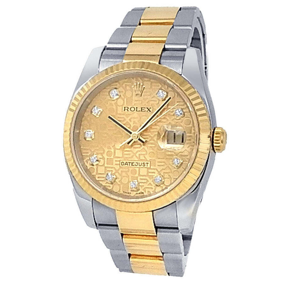Rolex Pre-owned Rolex Datejust Automatic Chronometer Diamond Men's ...