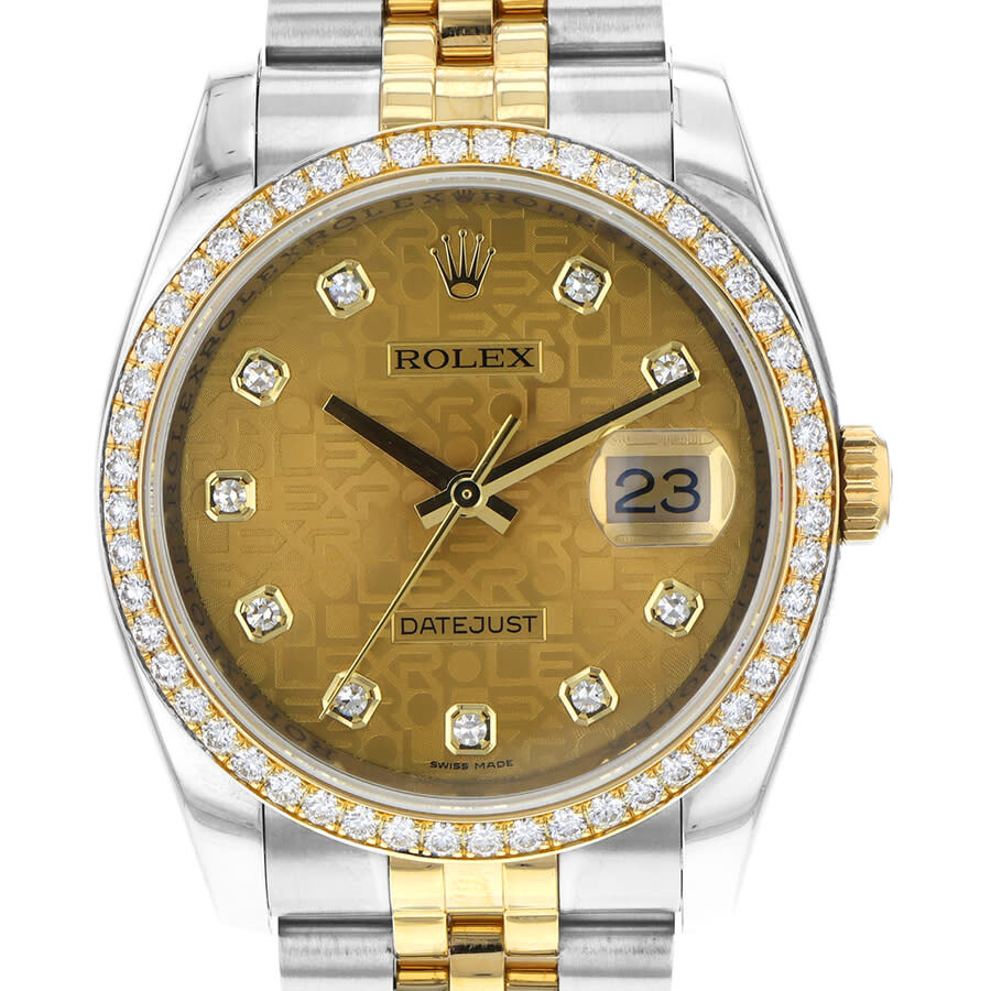 Rolex Pre-owned Rolex Datejust Automatic Chronometer Diamond Men's ...