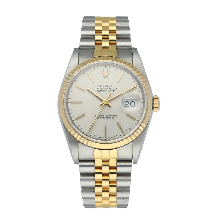 Rolex Pre-owned Rolex Datejust Automatic Chronometer Grey Dial Men's ...