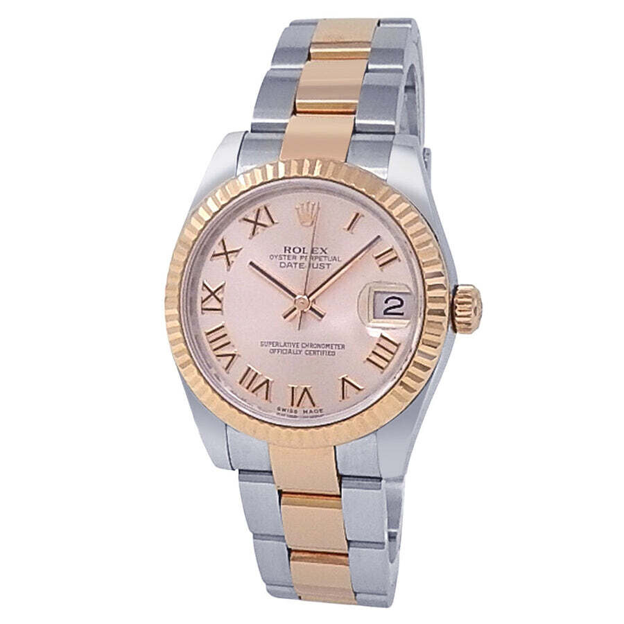 Rolex Pre-owned Rolex Datejust Automatic Chronometer Pink Dial Ladies ...