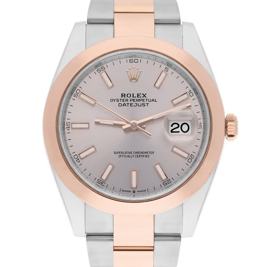 Rolex Pre-owned Rolex Datejust Automatic Chronometer Silver Dial Men's ...