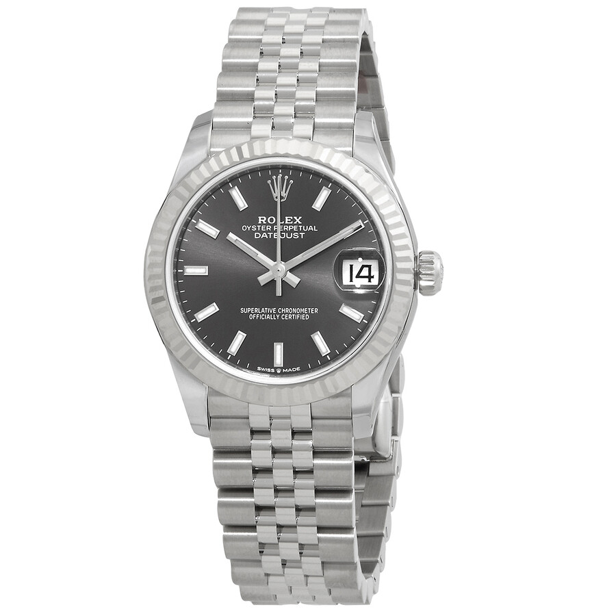 Rolex Pre-owned Rolex Datejust Rhodium Dial Ladies Watch 278274RSJ ...