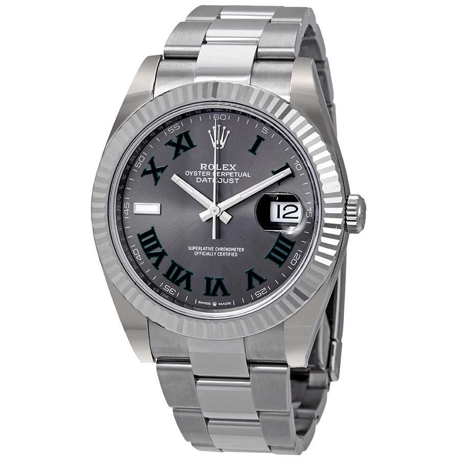 Rolex Pre-owned Rolex Datejust Slate Dial Men's Watch 126334GYRO ...